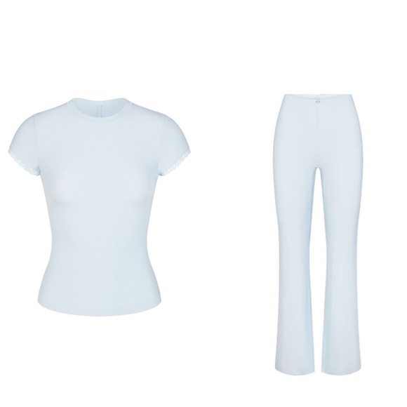 SKIMS | Intimates & Sleepwear | Skims Soft Lounge Lace Set In Celeste ...